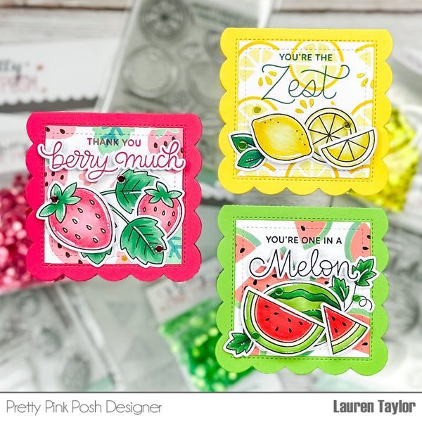 PRETTY PINK POSH: Mini Scallop Card | Die – Doodlebugs