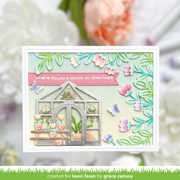 LAWN FAWN: Backdrop | Flower Garden | Lawn Cuts Die – Doodlebugs