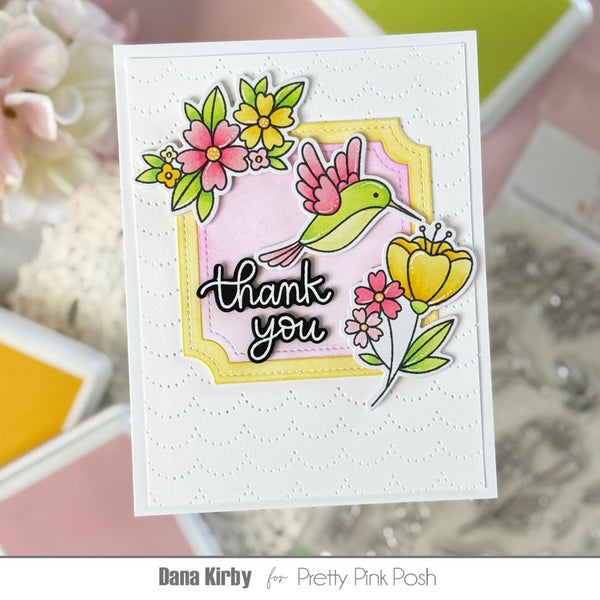PRETTY PINK POSH: Notched Squares | Die – Doodlebugs