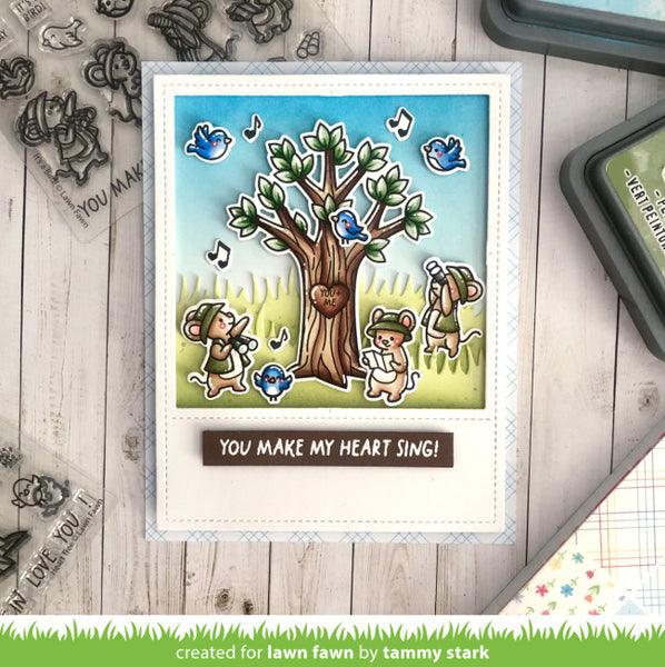 LAWN FAWN: Heart Tree | Coloring Stencil – Doodlebugs