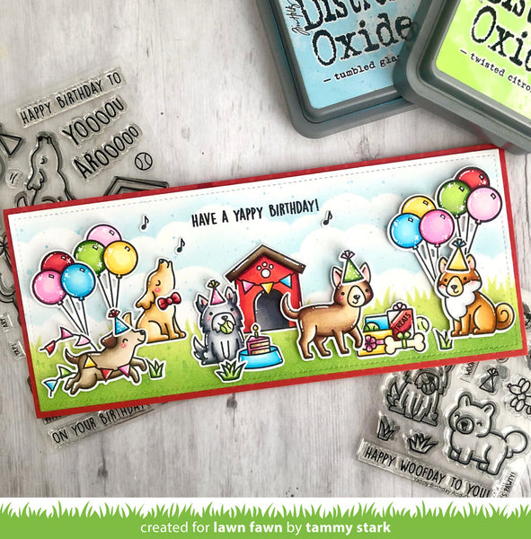LAWN FAWN: Yappy Birthday Add On | Stamp – Doodlebugs