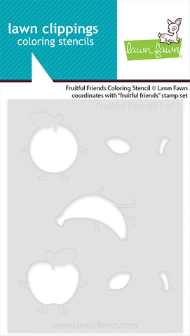 LAWN FAWN: Stamp, Die and Stencils Bundle | Fruitful Friends – Doodlebugs