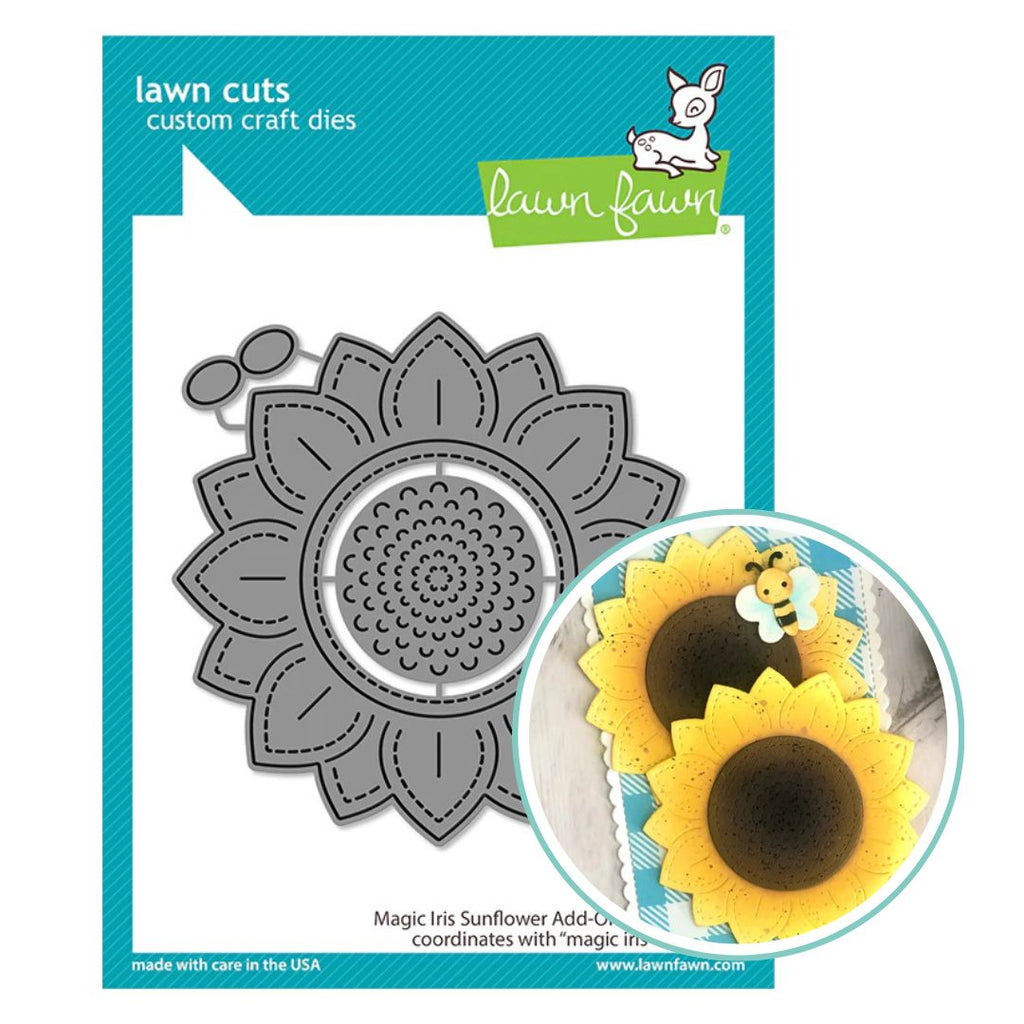 LAWN FAWN: Magic Iris Sunflower Add On | Lawn Cuts Die – Doodlebugs