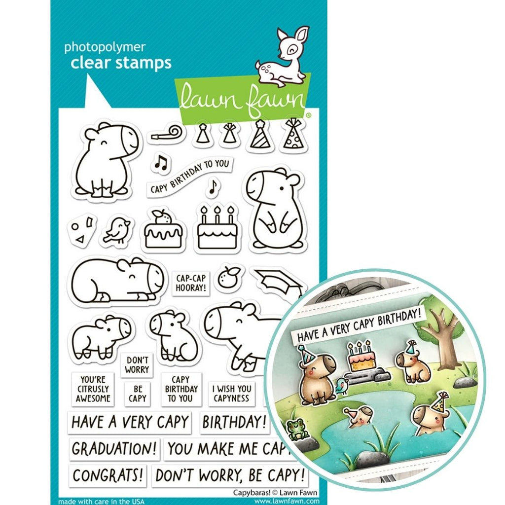 LAWN FAWN: Capybaras! | Stamp – Doodlebugs