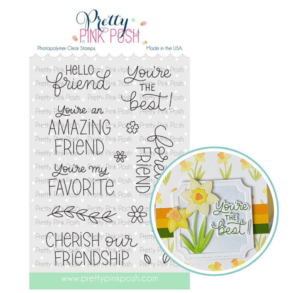 PRETTY PINK POSH: Friend Greetings | Stamp – Doodlebugs