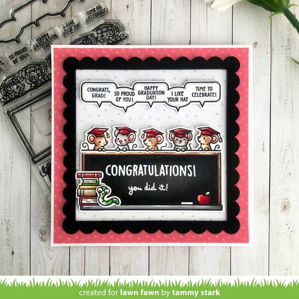 LAWN FAWN: Simply Celebrate Graduation | Coloring Stencil – Doodlebugs