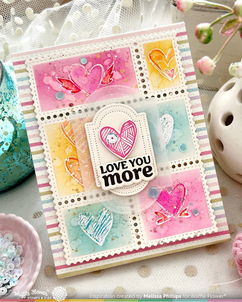 WAFFLE FLOWER: Nesting Piercing Classic Labels | Die – Doodlebugs