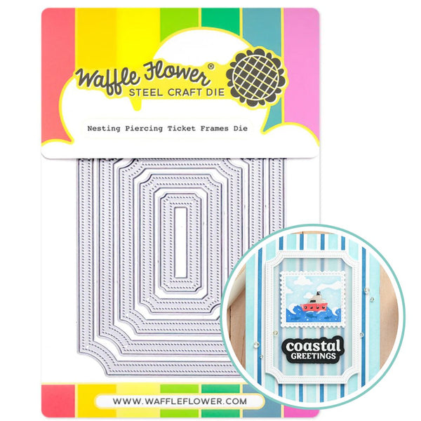 WAFFLE FLOWER: Nesting Piercing Ticket Frames | Die – Doodlebugs