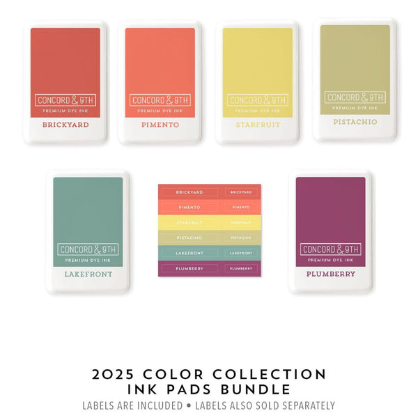 CONCORD & 9TH: Premium Dye Ink Pads & Labels | 2025 Color Collection ...