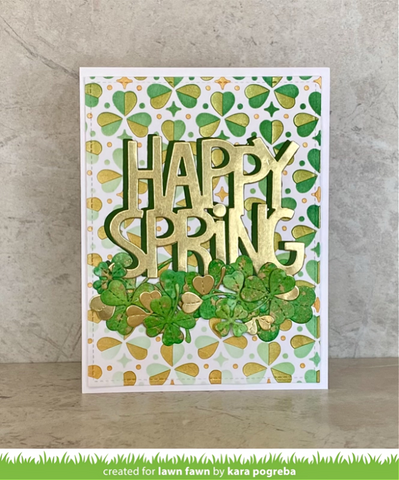 LAWN FAWN: Clover Background | Layering Stencils – Doodlebugs